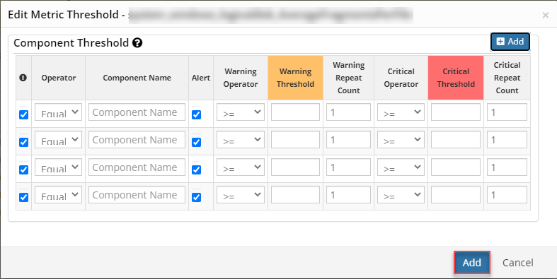 Define a Threshold | OpsRamp Documentation
